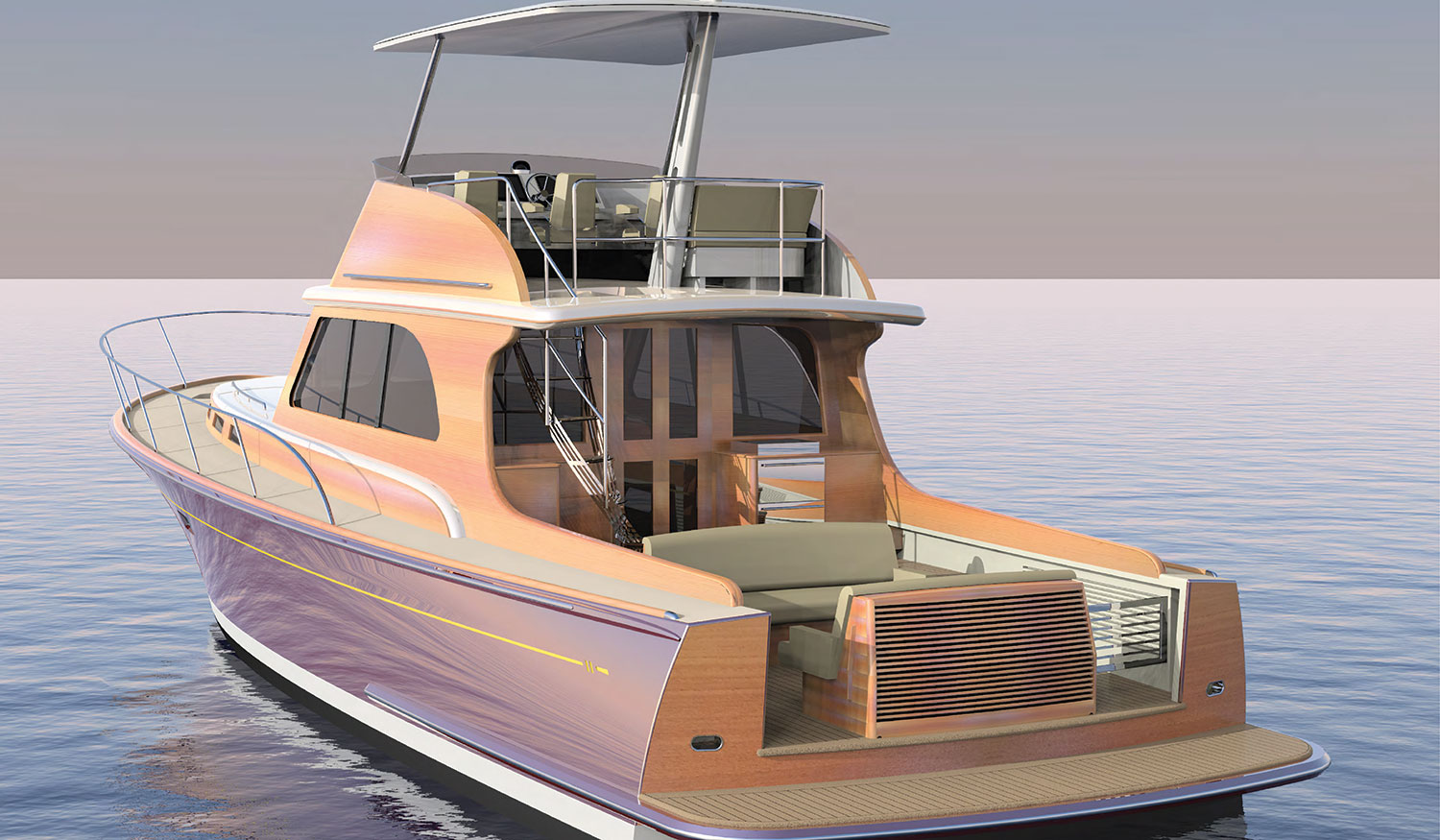 Hood 57 Express Cruiser Yacht - Lyman-Morse Boatbuilding