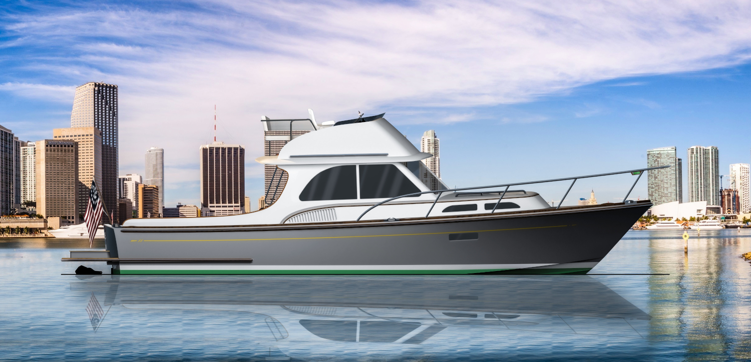 Lyman-Morse begins construction of the flybridge version of new Hood 35 ...